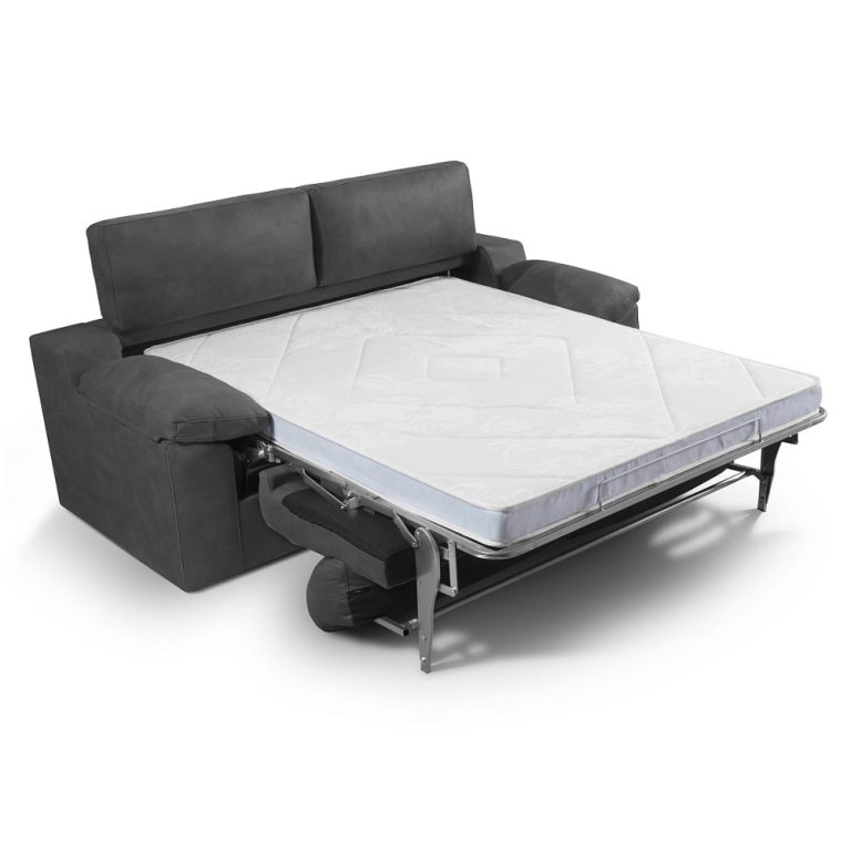 Sofá cama apertura italiana, cabezales reclinables, colchón 18 cm